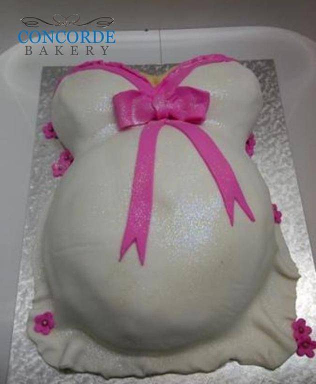 Pink Belly Baby Shower Cake